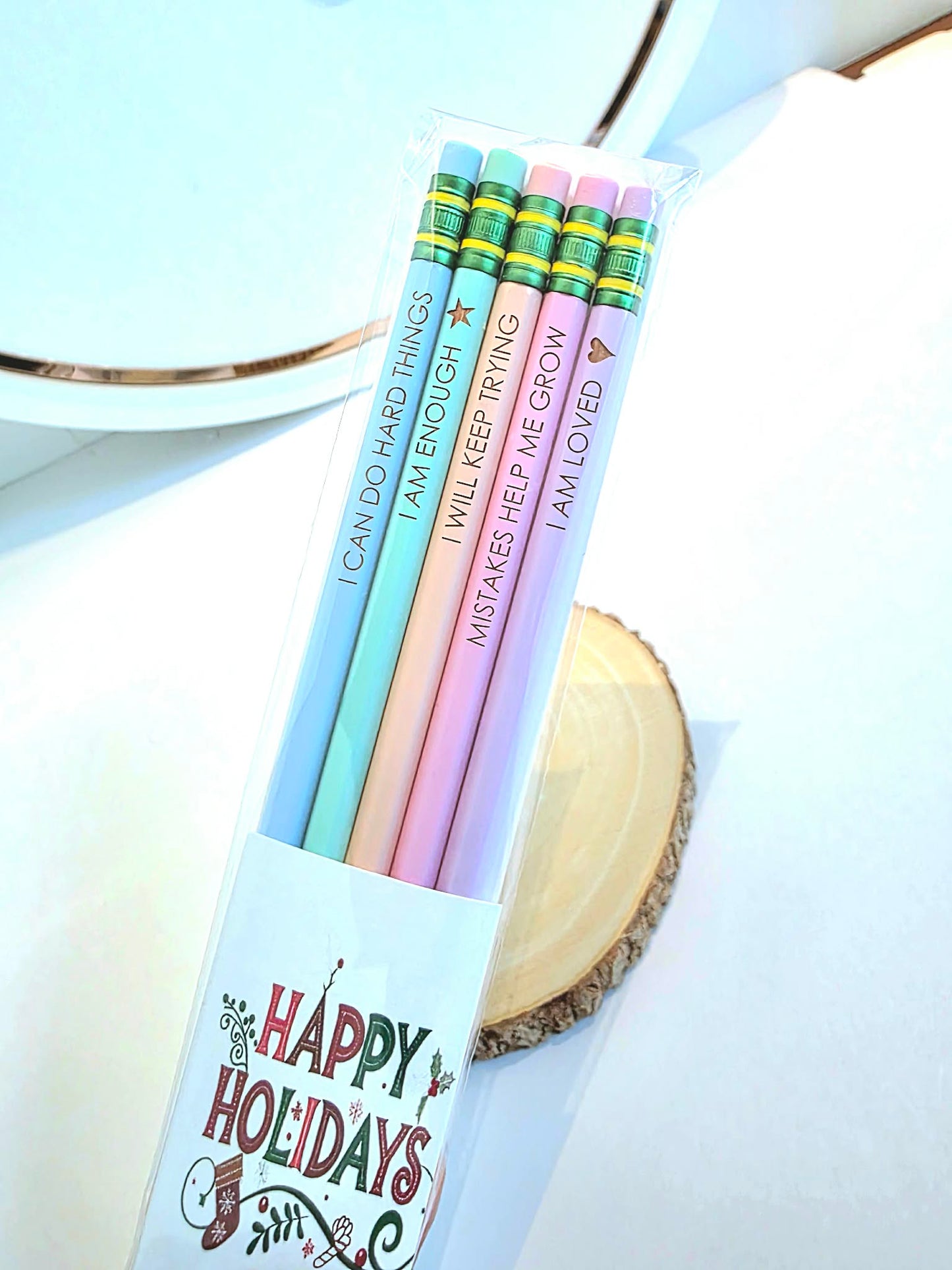 Personalized Pencils - laser Engraved - CUSTOM TEXT (Set of 5 ...