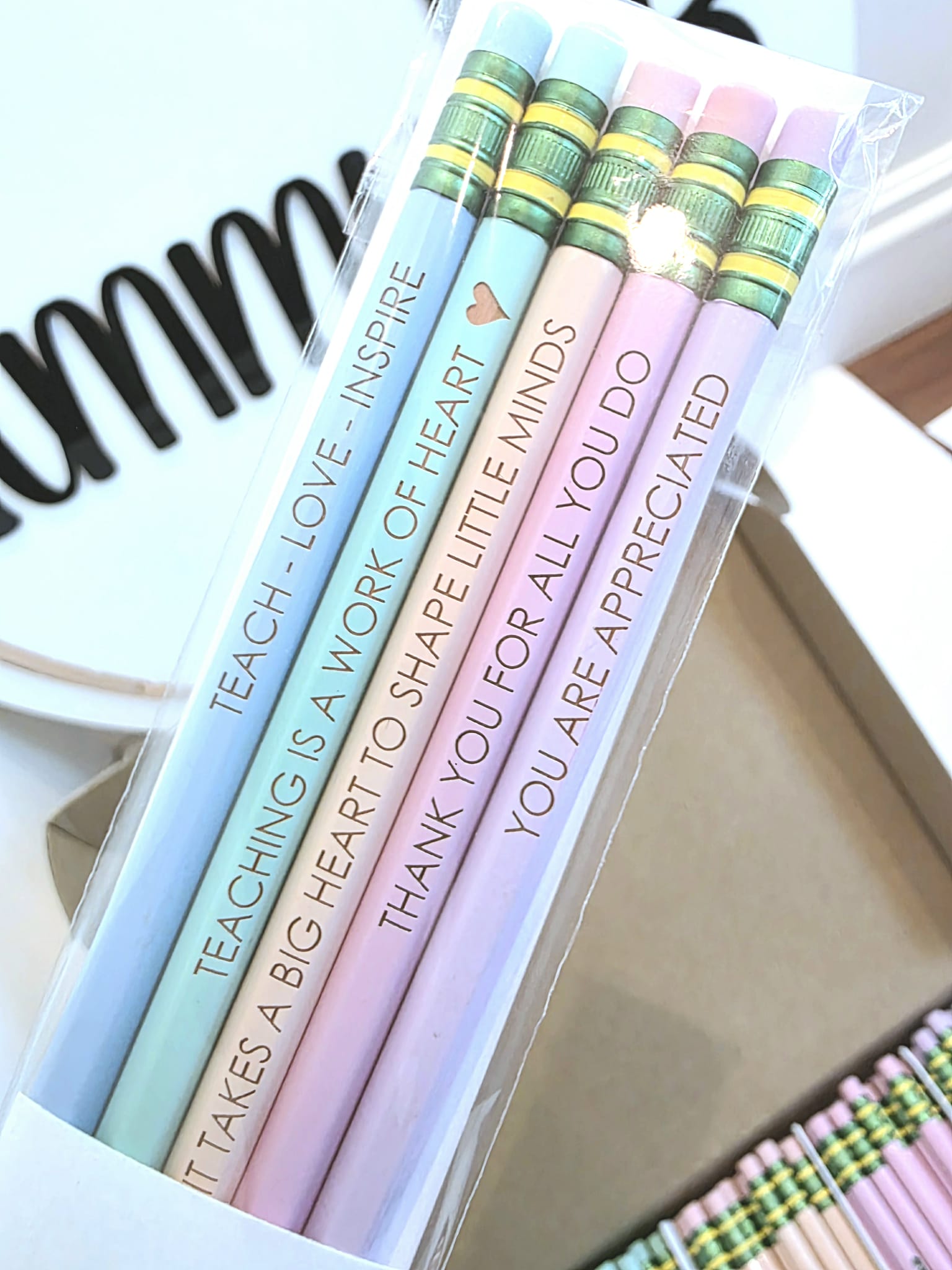 Personalized Pencils - laser Engraved - Teacher Appreciation – TimmyMB ...